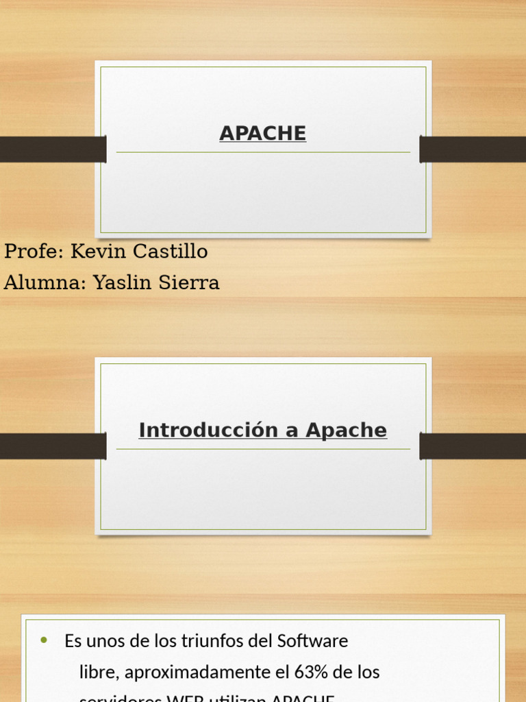apache P.P | PDF | Servidor HTTP Apache | Ingeniería de software