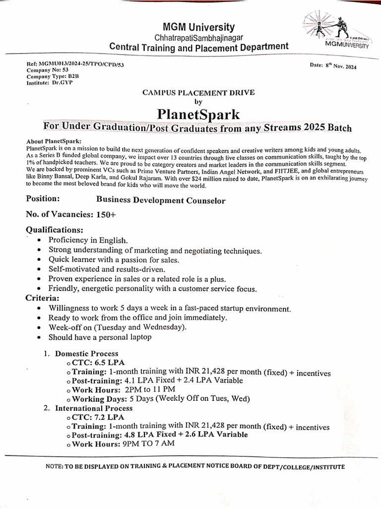 53 - CPD - MGMU - 2025 - Planet Spark | PDF