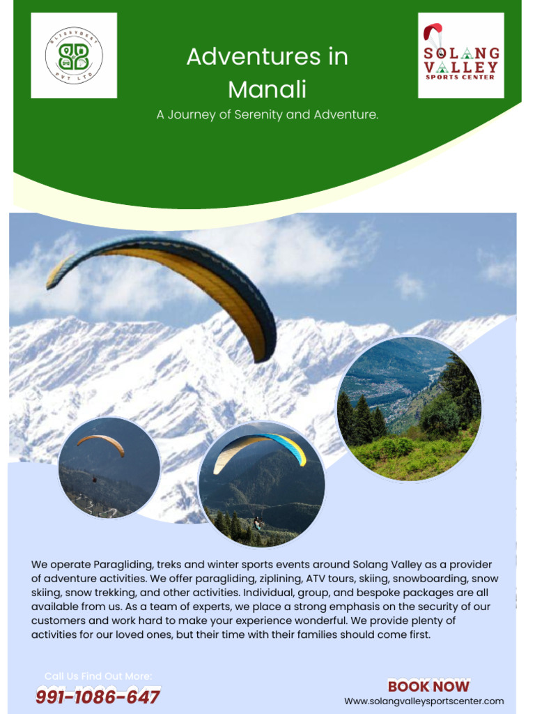 Activities in Solang Valley Must and Sure | PDF