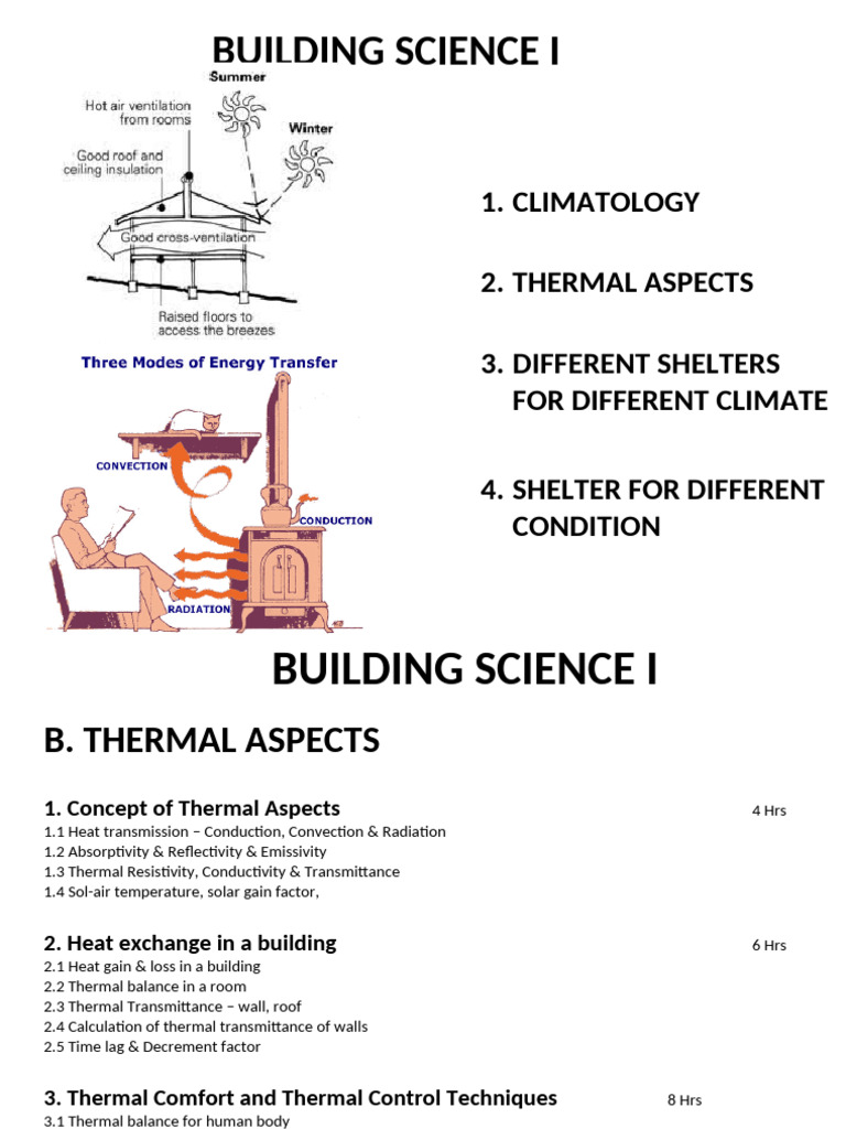 1.CONCEPT OF THERMAL ASPECTS | PDF | Heat Transfer | Building Insulation