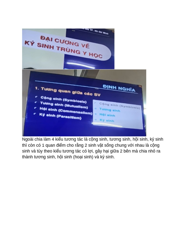 Đại Cương Về KST y Học | PDF