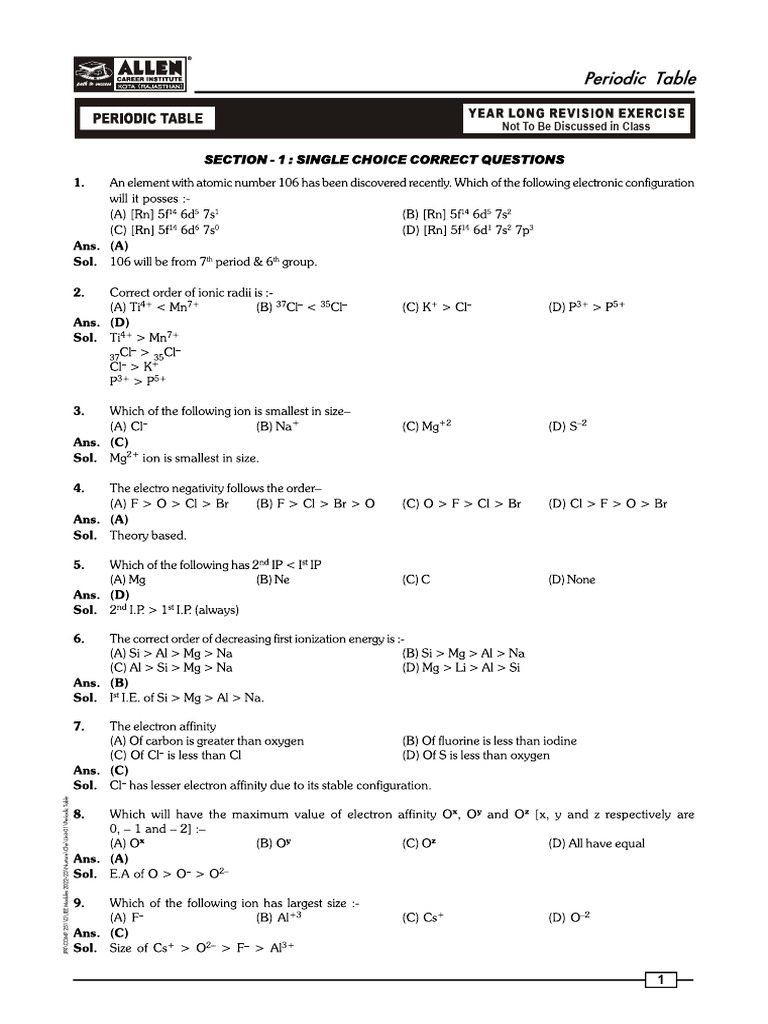 Ylre Periodic Table | PDF