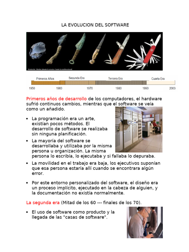 Evolucion y Mitos Del Software | PDF | Software | Ingeniería de software