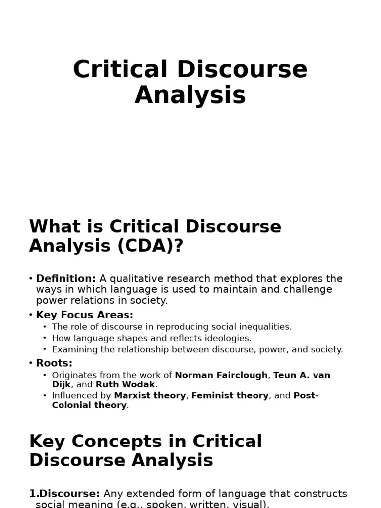 Critical Discourse Analysis | PDF | Liberal Arts Education | Human ...
