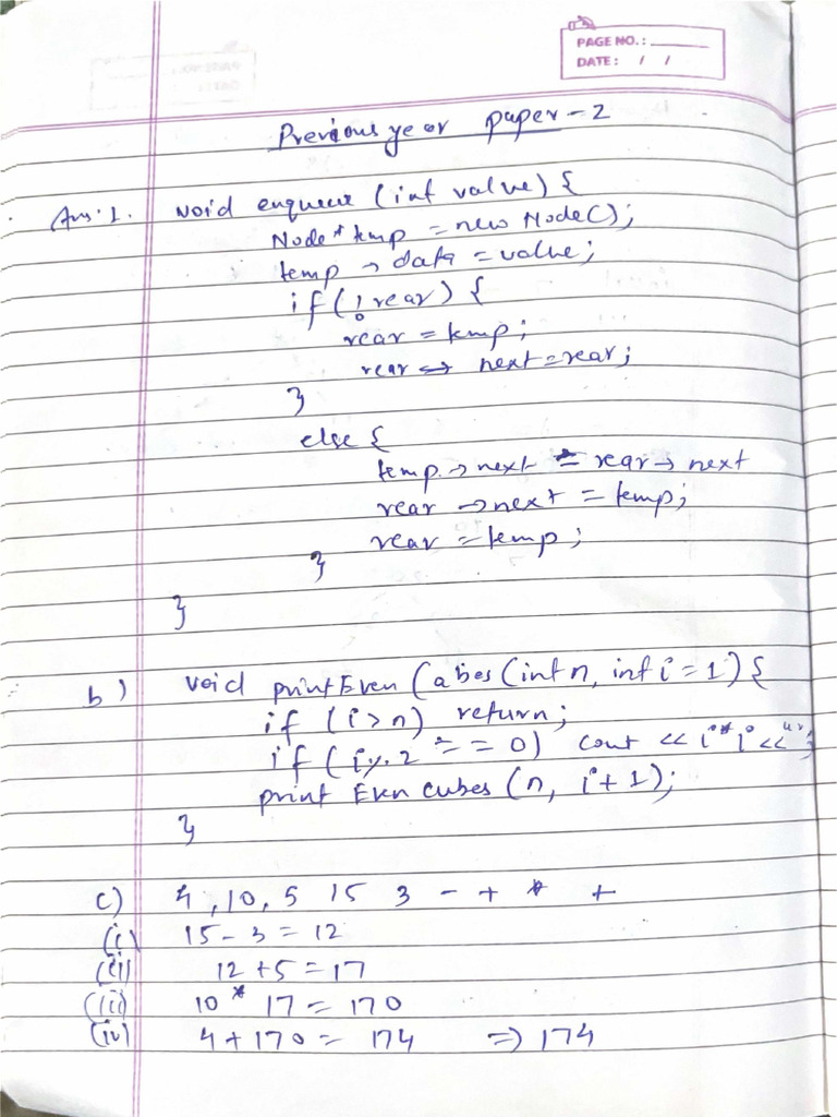 Previous Year Paper - 2 | PDF