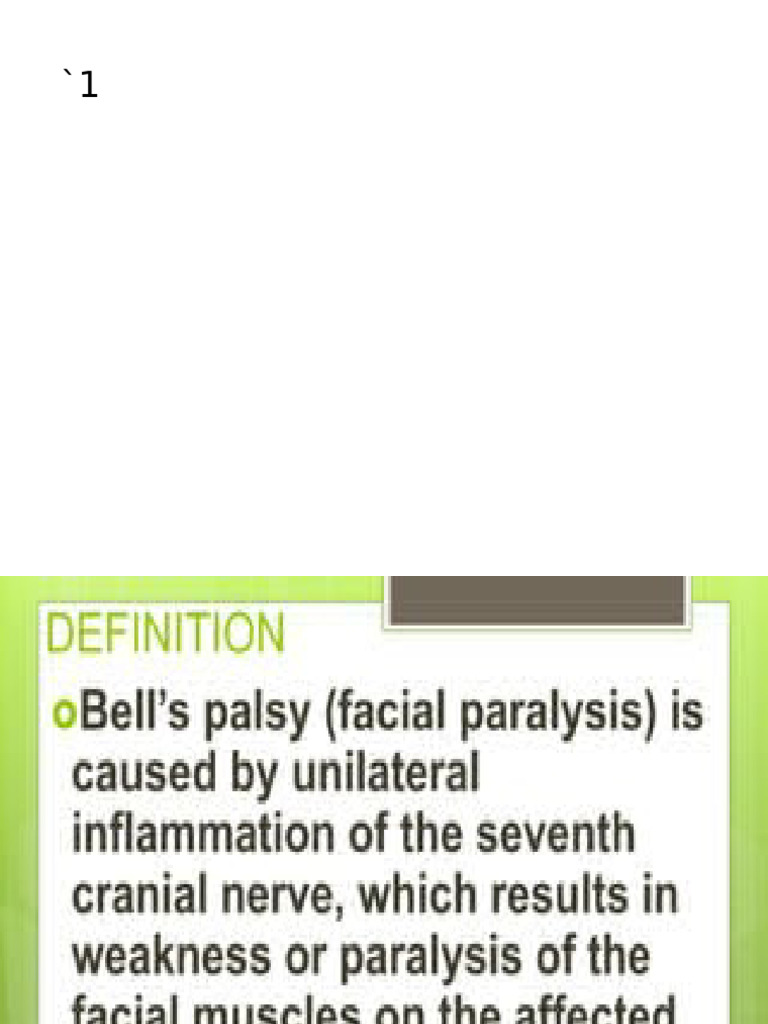 bell' palsy | PDF