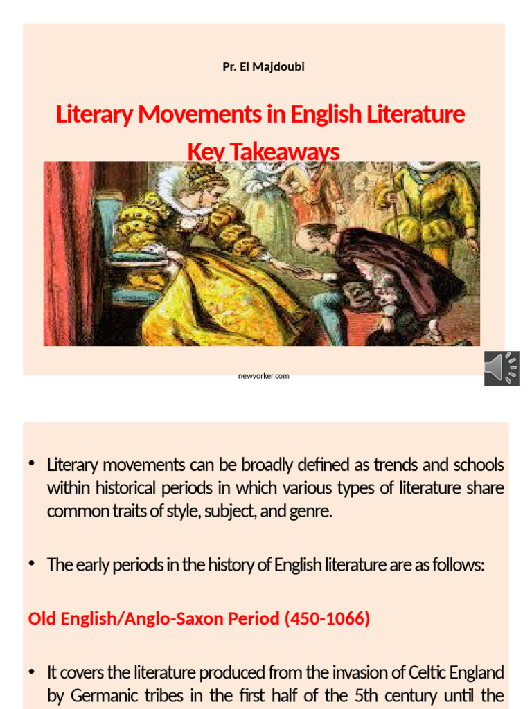 Overview of English Literary Movements | PDF | Renaissance | Romanticism