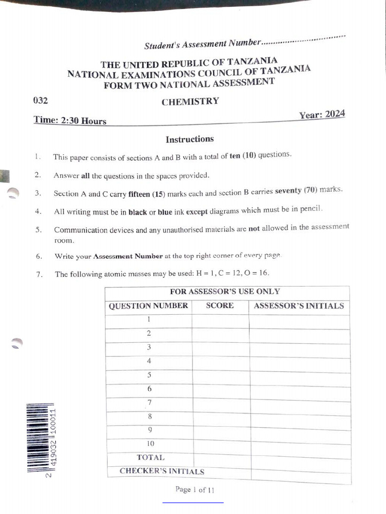 Chemistry F2 2024 | PDF | Isotope | Chemical Substances