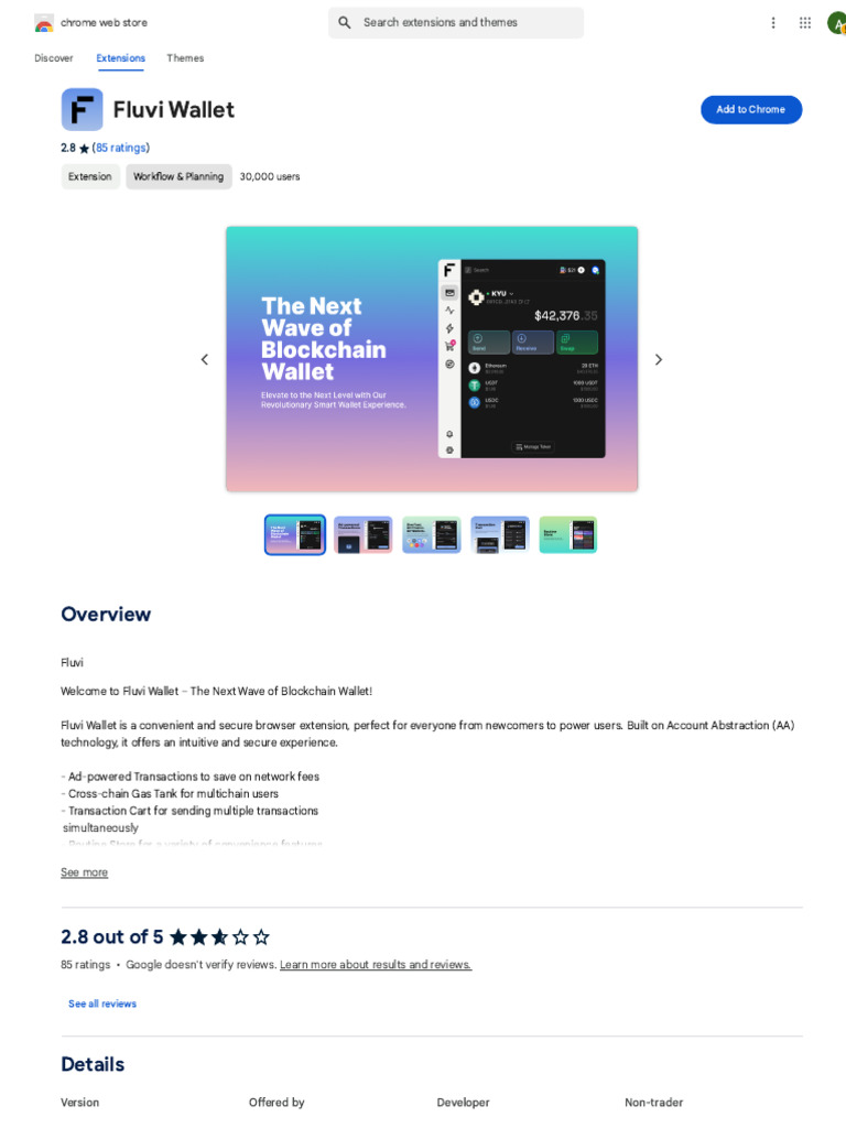 Fluvi Wallet - Chrome Web Store | PDF | Online Shopping | Privacy