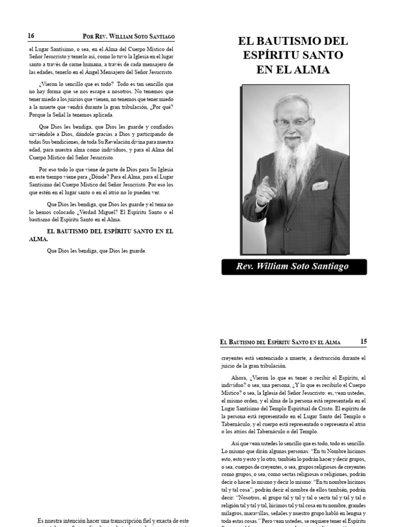 1995-08-15_el_bautismo_del_espiritu_santo_en_el_alma | PDF | Cristo (título) | eucaristía