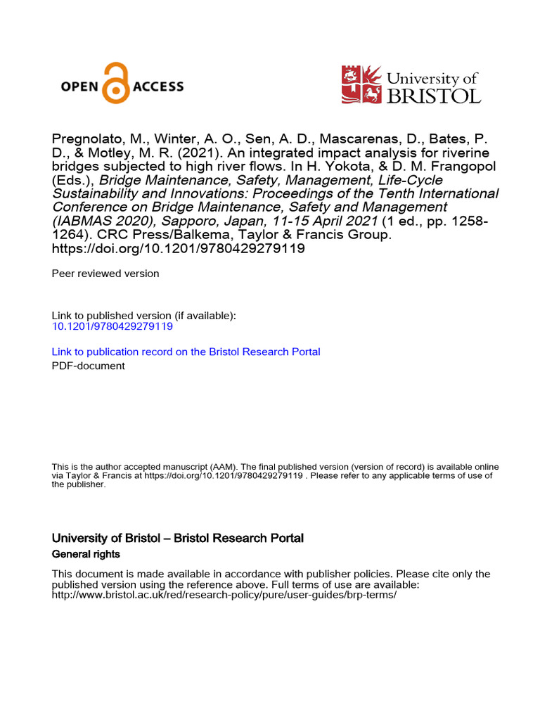 Impact Analysis of Flooded Riverine Bridges | PDF | Computational Fluid ...
