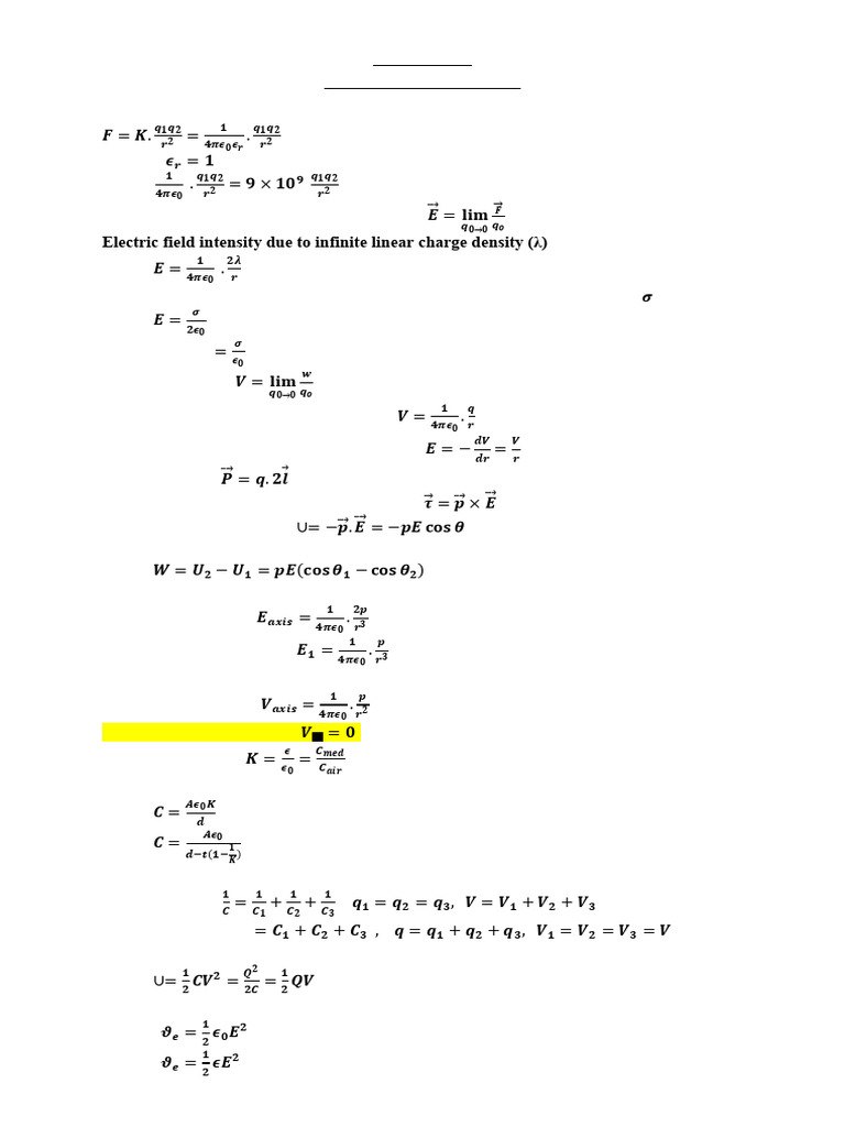 Electrostatics | PDF | Capacitor | Capacitance
