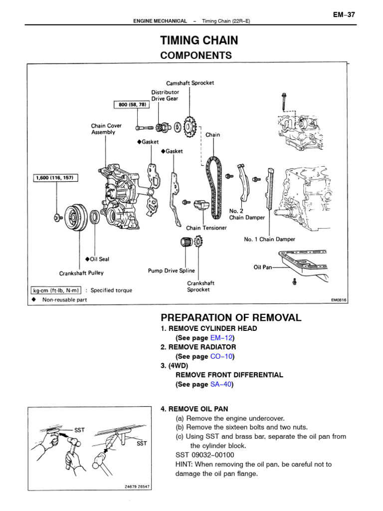 Timing_Chain 1990 - 22RE | PDF | Belt (Mechanical) | Pump