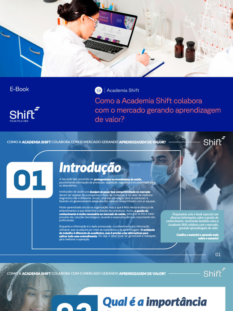 Ebook Shift Academia Shift Colabora Com o Mercado Gerando Aprendizagem de Valor | PDF ...