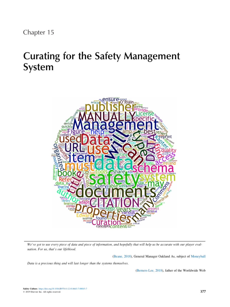 Curating for the Safety Management System | PDF | Information | Curator