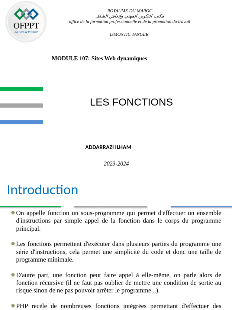 4_Fonctions 1 | PDF | Crochet (typographie) | PHP