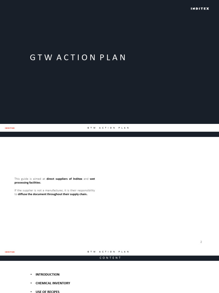 GTW Action Plan - ITX - 20 | PDF | Dye | Textiles