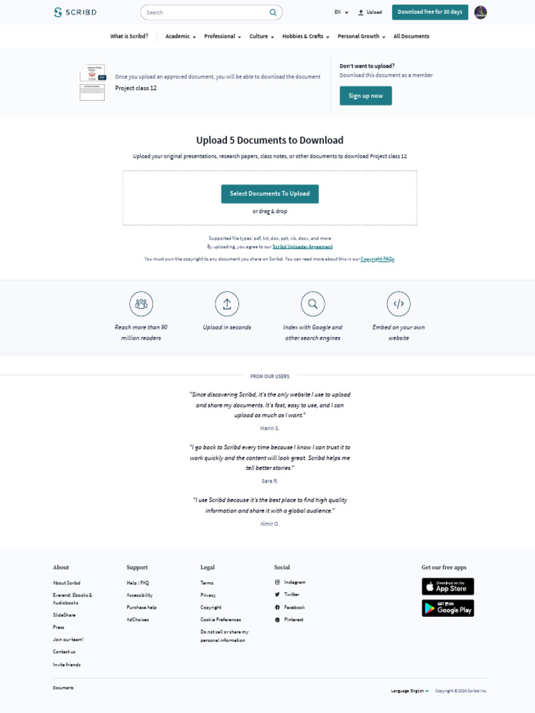 Upload a Document _ Scribd | PDF | Scribd | Software