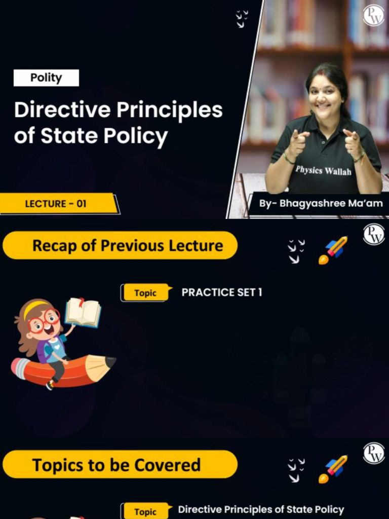 Directive Principle of State Policy 01 Class Notes PDF | PDF