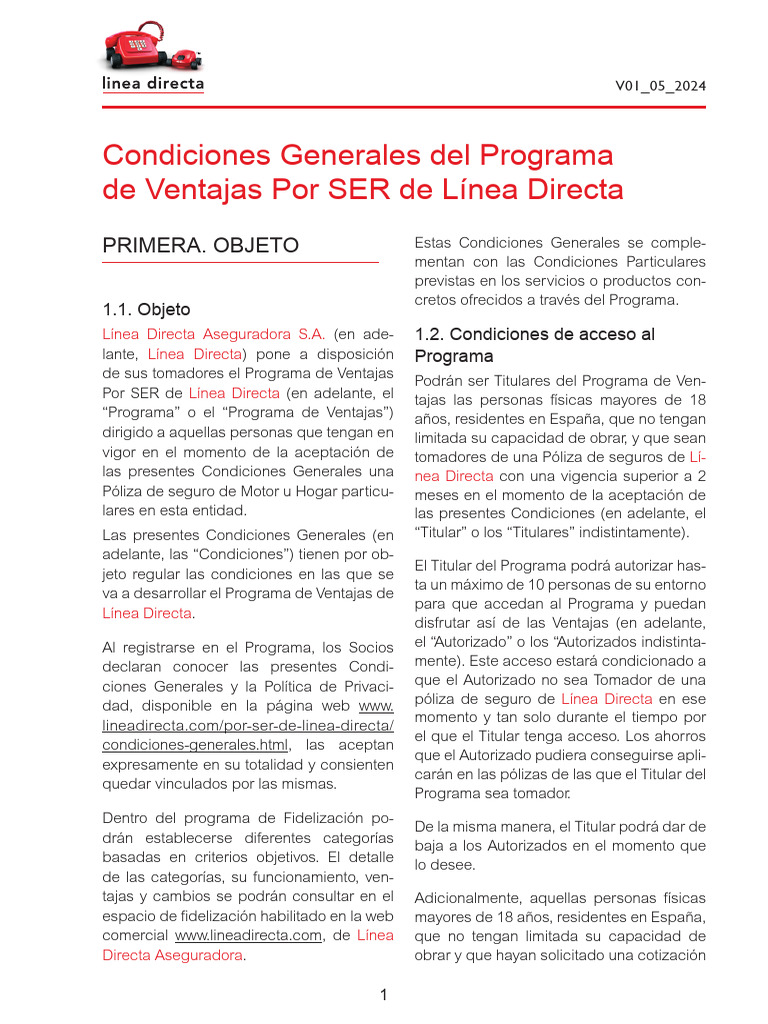Ccgg Por Ser de Linea Directa Lda Abr24 (1) | PDF | Póliza de seguros ...