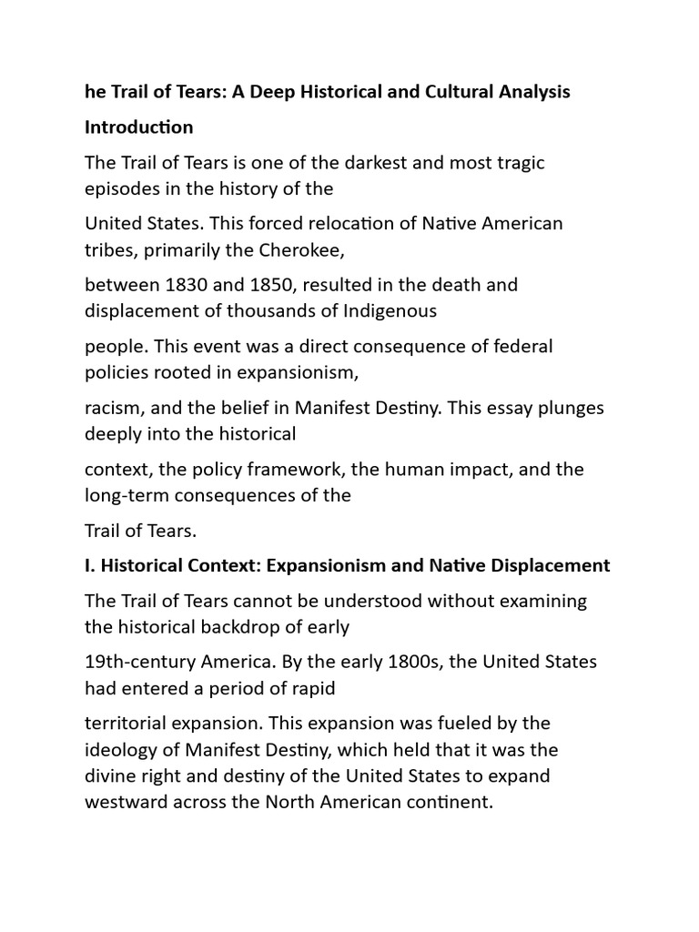 he Trail of Tears 3 | PDF | Trail Of Tears | Cherokee