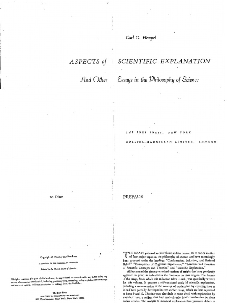 Scientific Explanation Hempel | PDF