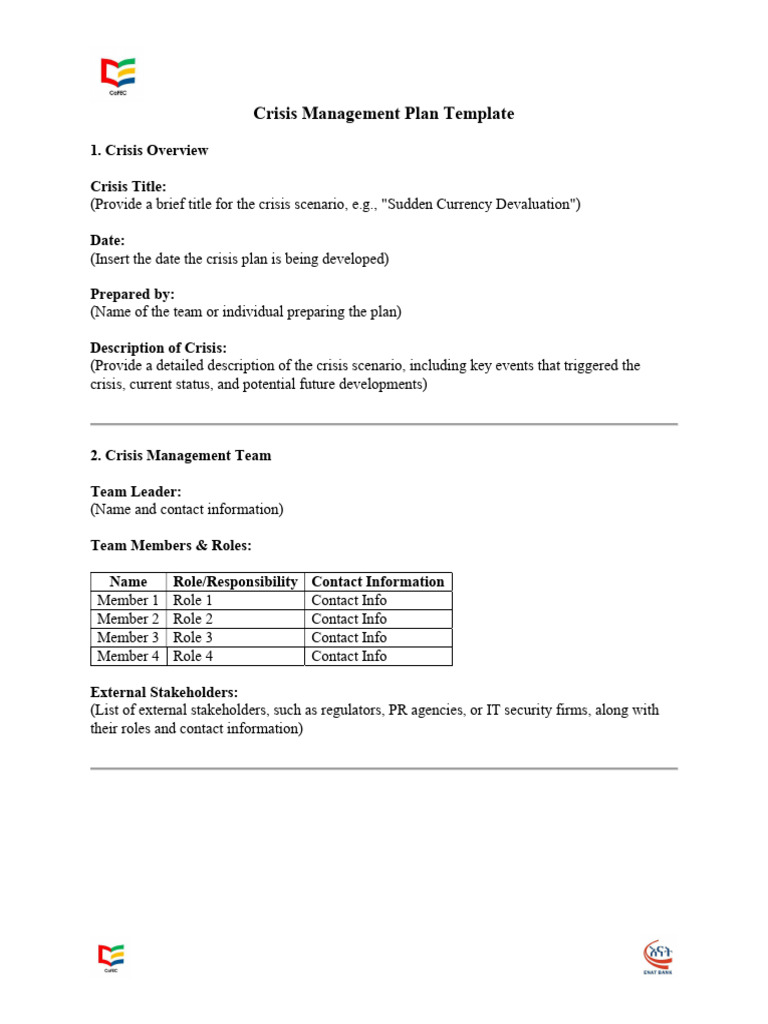 Templates - Crisis Management Plan | PDF | Performance Indicator ...