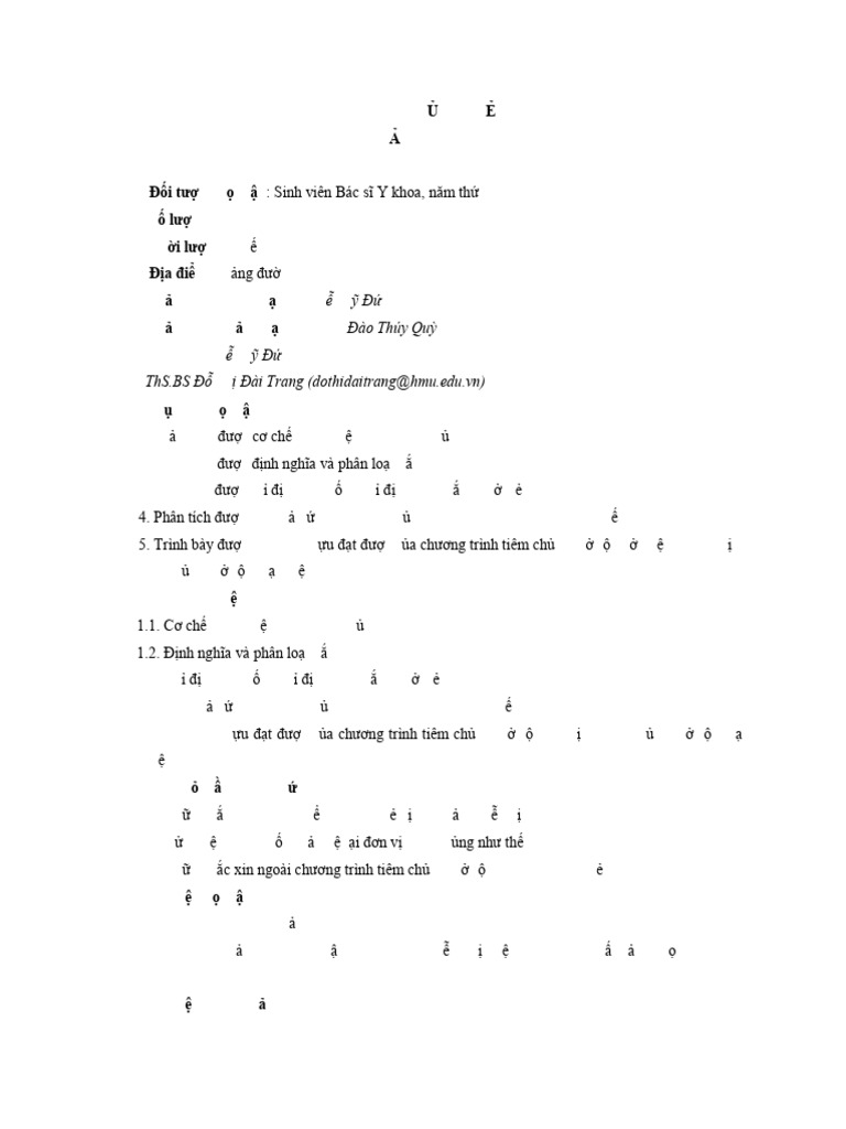 LEC3.S3.5MD - TIÊM CHỦNG TRẺ EM - Mẫu 2B | PDF