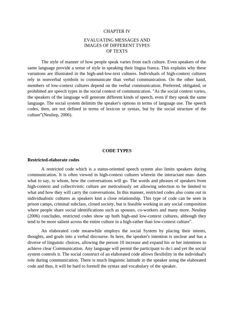 GE5 For Mod4 - Chap4 - Evaluating Messages and Images of Different Types of Texts | PDF ...