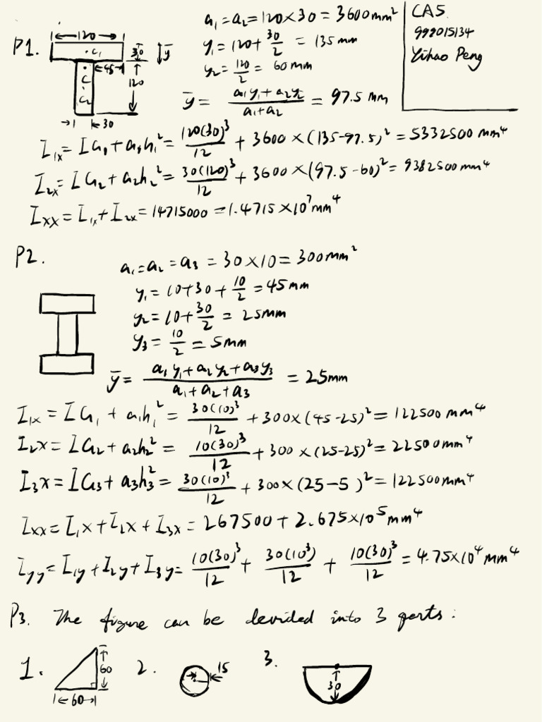 Solid Mechanics 1 CA5 | PDF