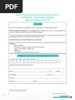 VAT101 Registration Application Form | PDF | Taxes | Value Added Tax