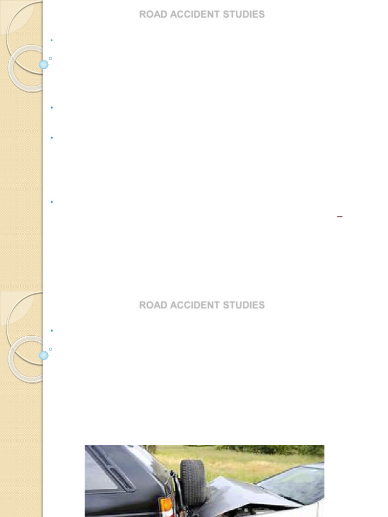 Traffic Engineering Unit 6 Accident Analysis | PDF | Traffic Collision | Road