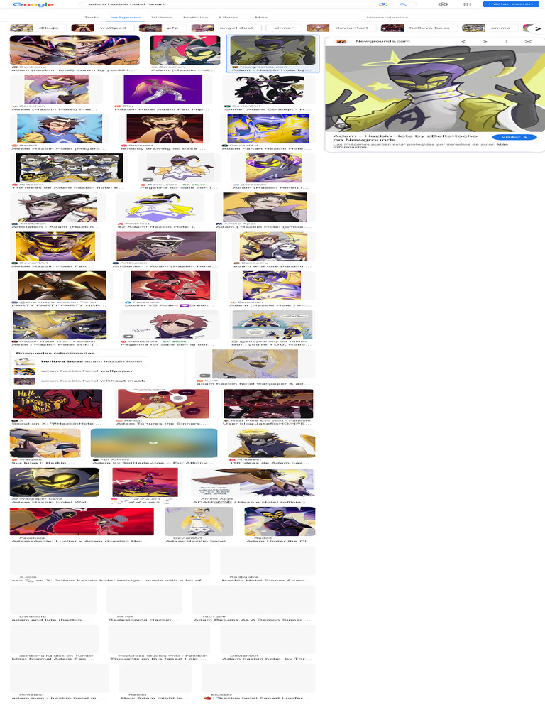 Adam Fanart in Hazbin Hotel | PDF | World Wide Web | Internet & Web