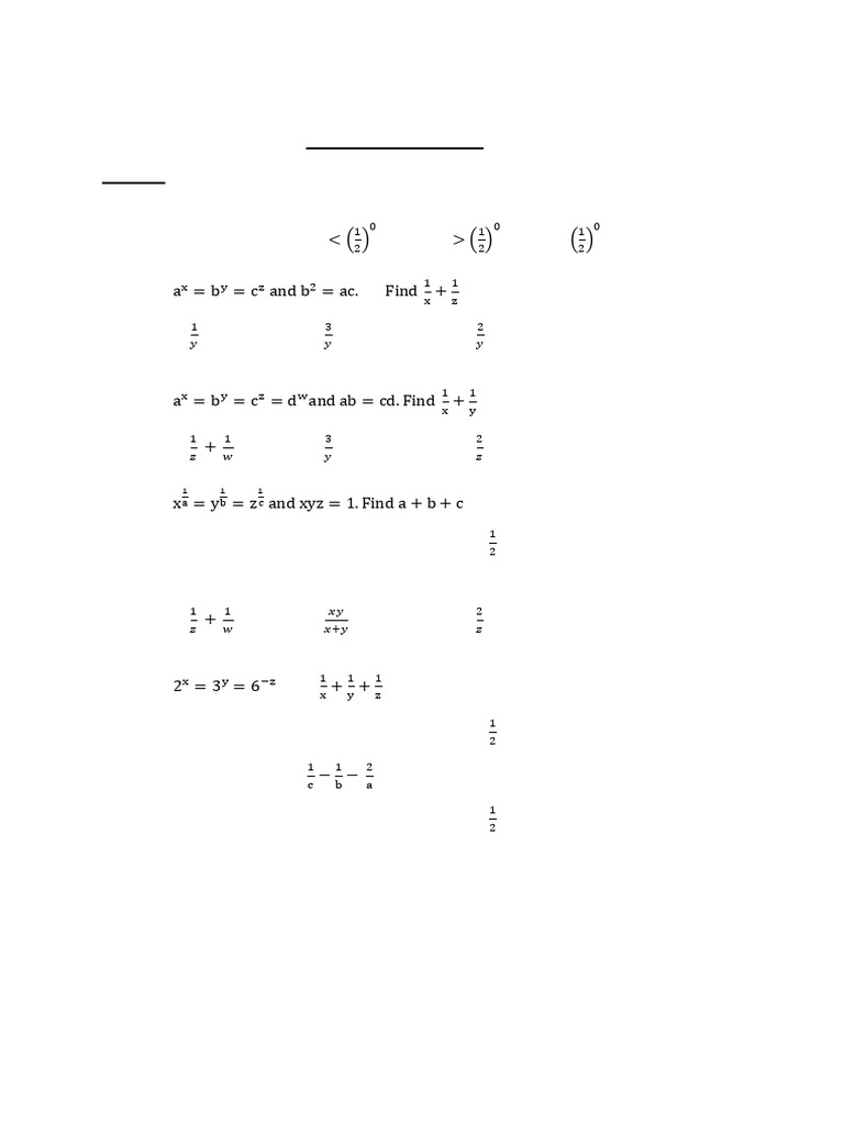 CH - 1 (B) Theory of Indices (14.4.24) | PDF