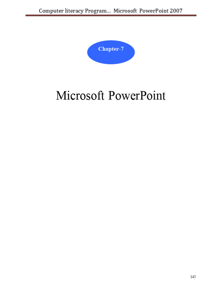 PowerPoint 2007 Tutorial Guide | PDF | Cursor (User Interface) | Microsoft Excel