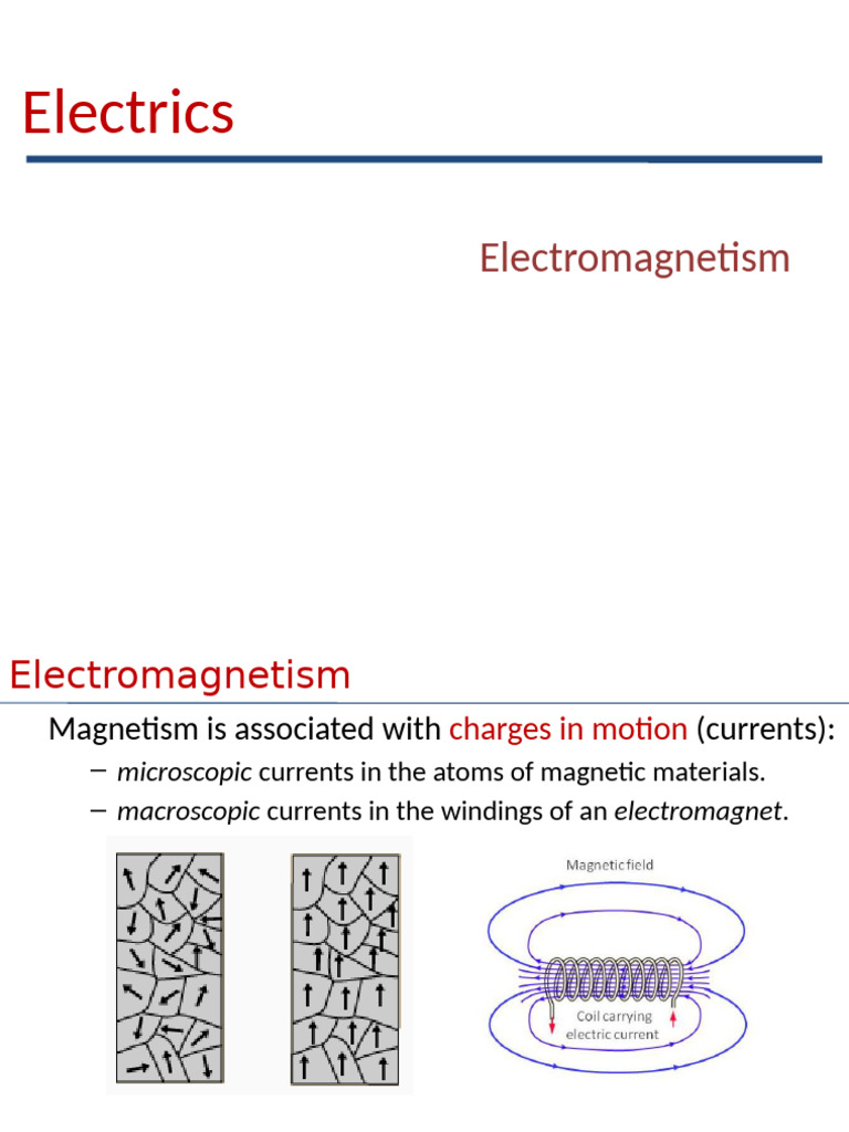 w05 Electromagnetism1of2-Basics | PDF | Electromagnetic Induction ...
