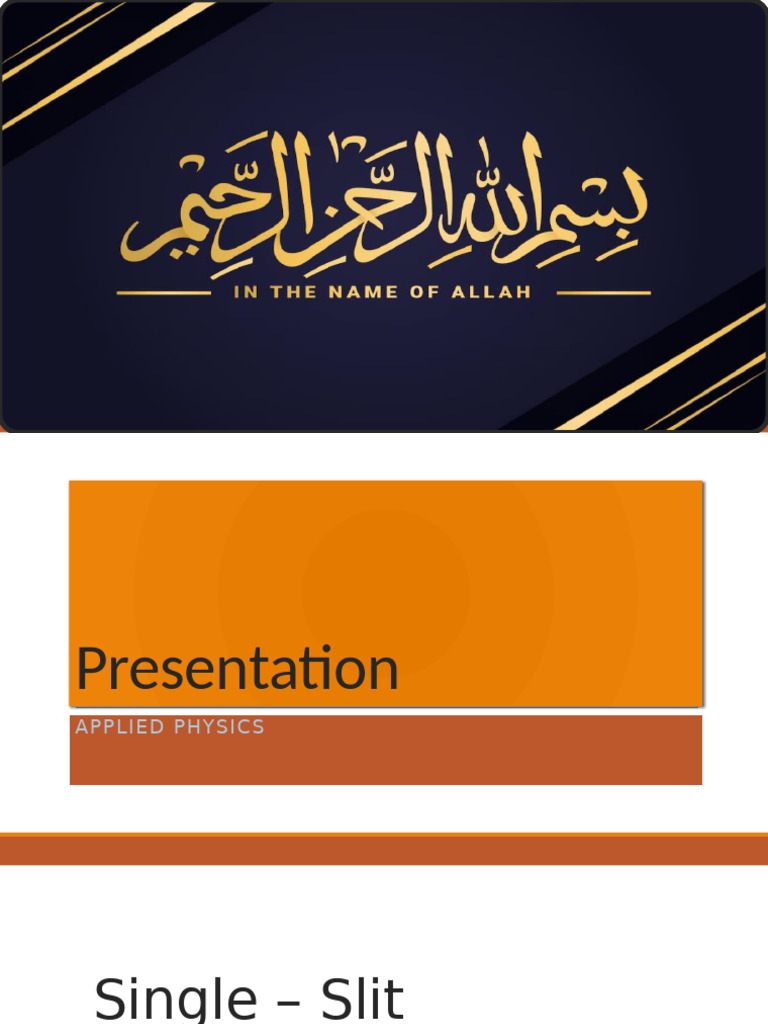 Single-Slit Experiment | PDF | Diffraction | Wavelength