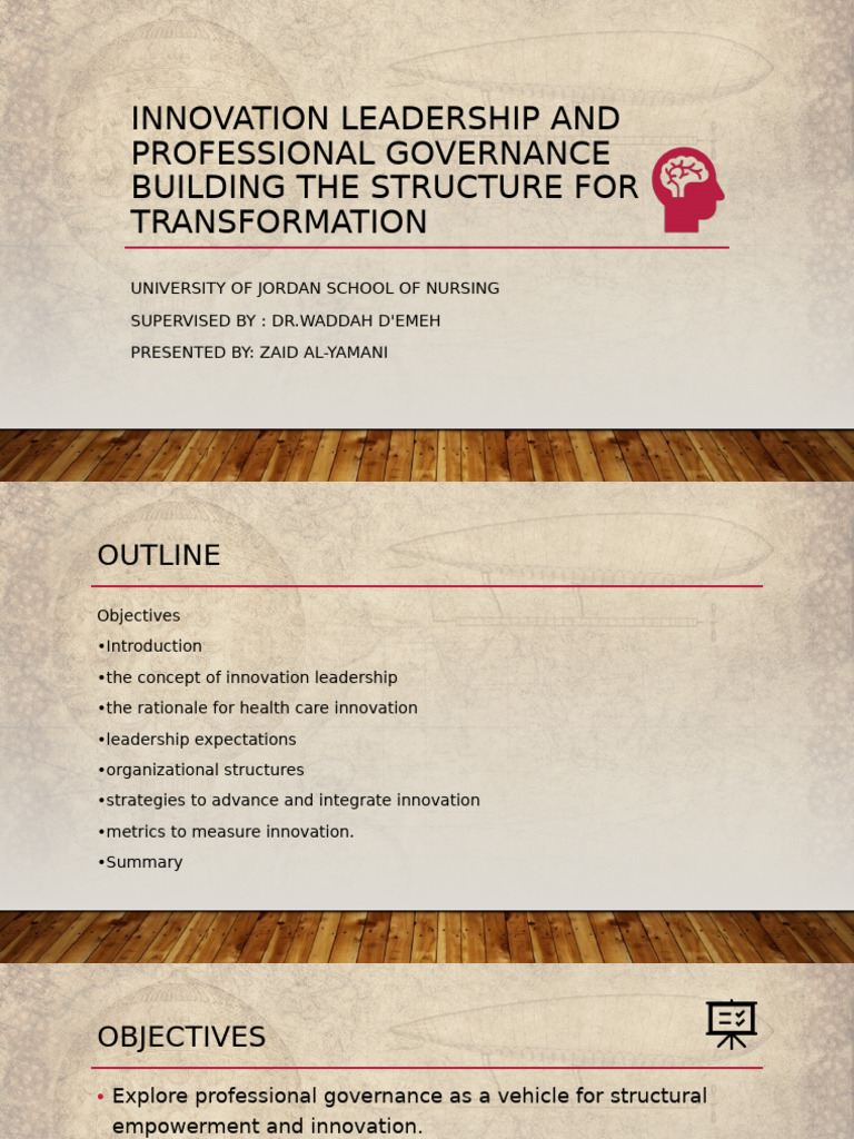 Innovation Leadership in Healthcare Governance | PDF | Innovation ...