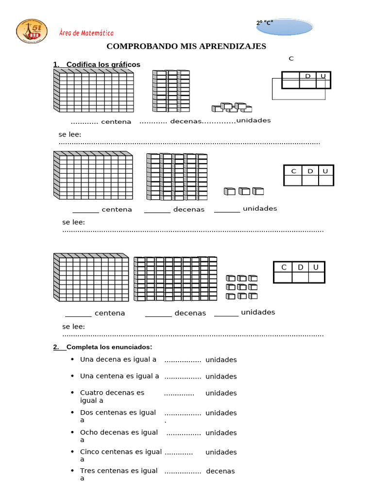 Comprobando Mis Aprendizajes - Matematica | PDF