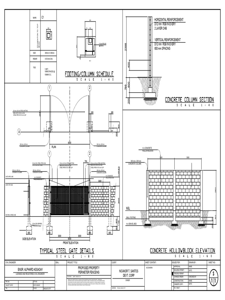 Perimter Fence | PDF | Building Materials | Building Engineering