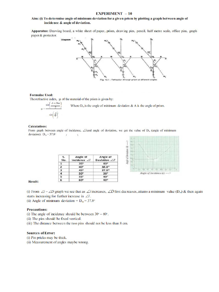 Expt-7 Prism | PDF