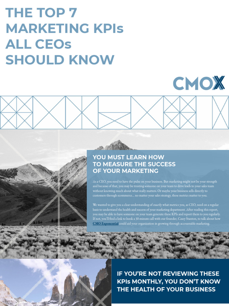 7-Marketing-KPIs-CEO-should-know | PDF | Performance Indicator | Marketing
