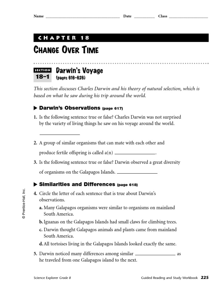 Natural Selection Guided Notes | PDF | Natural Selection | Charles Darwin