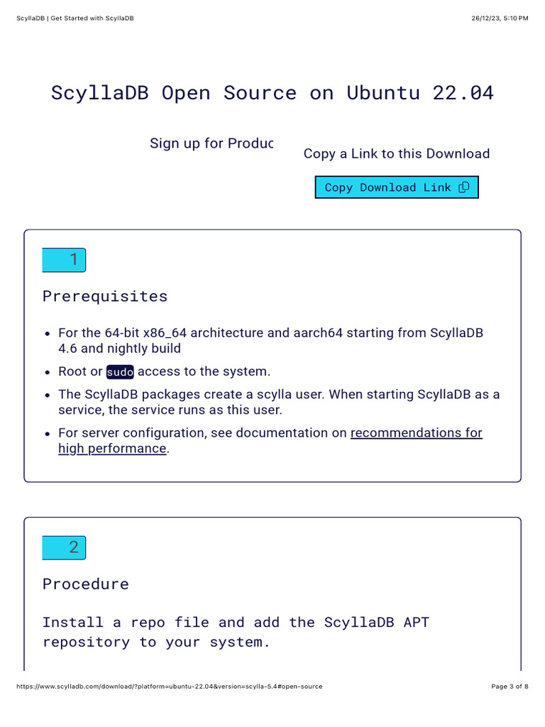 ScyllaDB | Get Started with ScyllaDB | PDF | Computer Architecture | Software