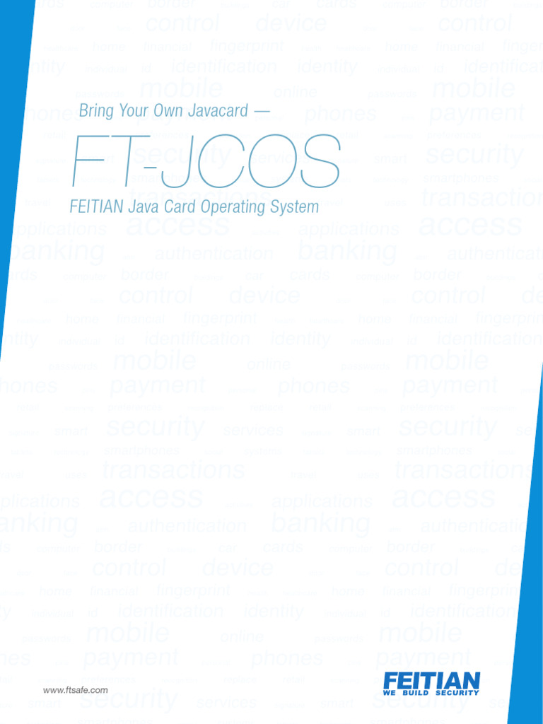 Leaflet FT-JCOS Java COS 240910 | PDF | Smart Card | Computing