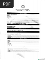 Income Certificate Application Form | PDF