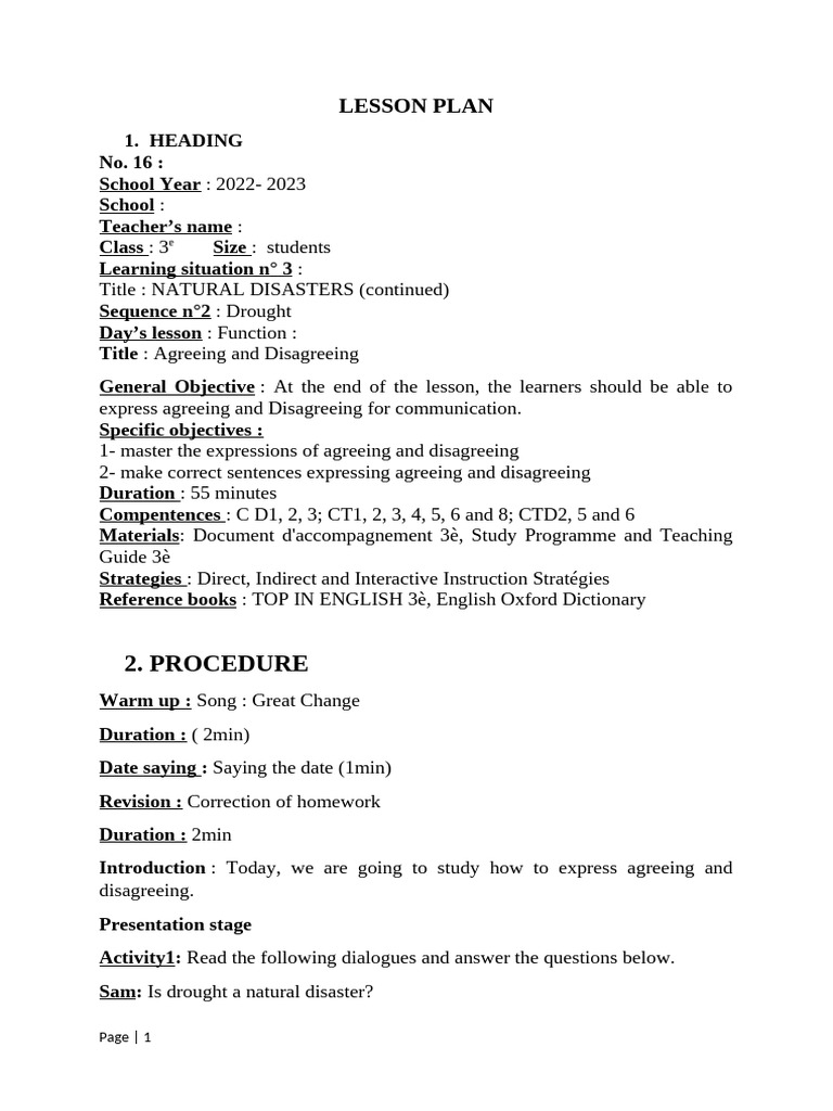 LP 3 | PDF | Lesson Plan | Cognition