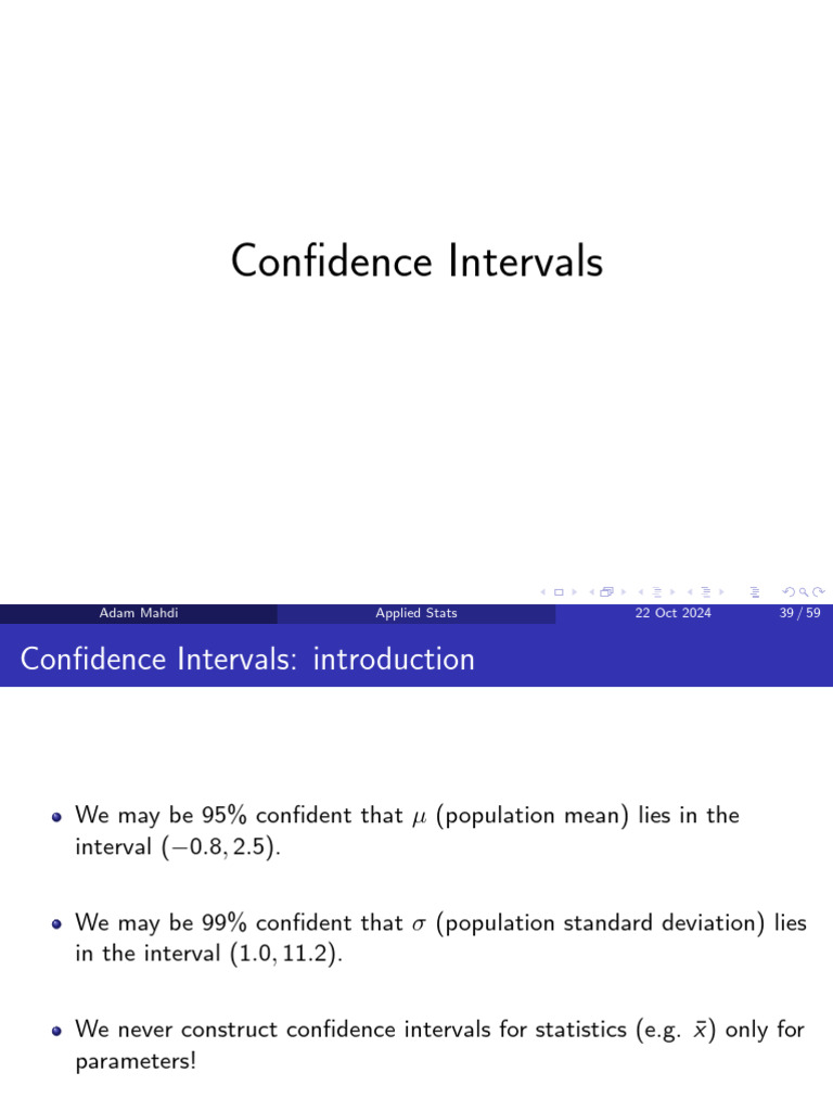 Confidence Intervals Explained | PDF