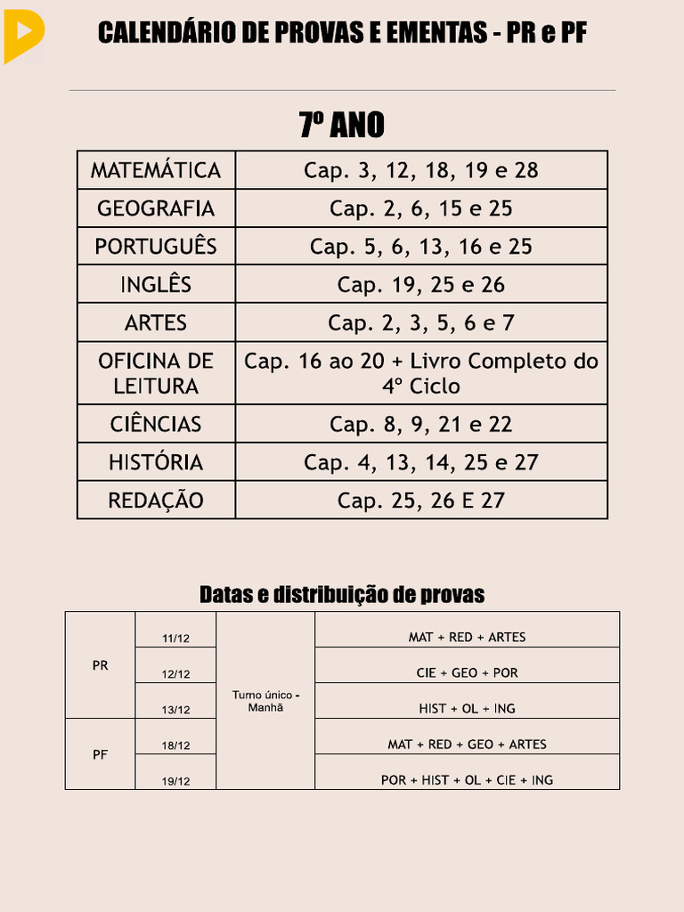 7º Ano PR | PDF