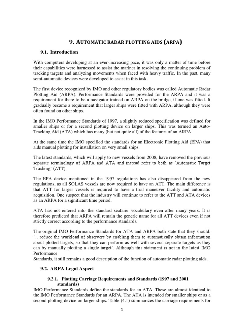 ARPA System | PDF | Radar | Transport